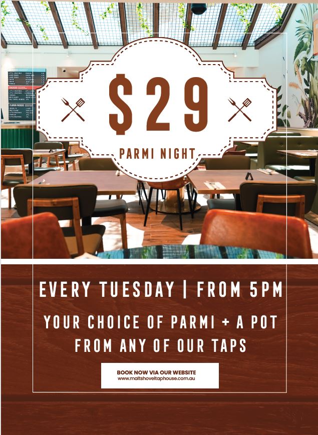 Restaurant menu | Malt Shovel Taphouse Geelong