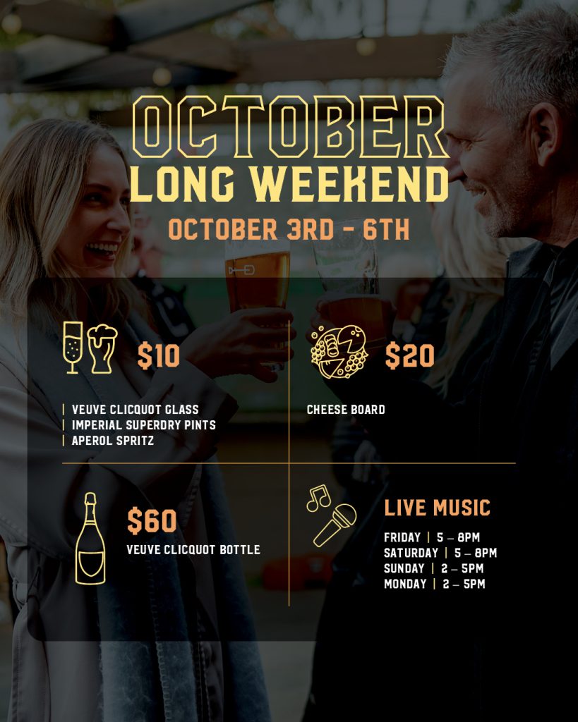 October Long Weekend at Malt Shovel Taphouse - Malt Shovel Taphouse